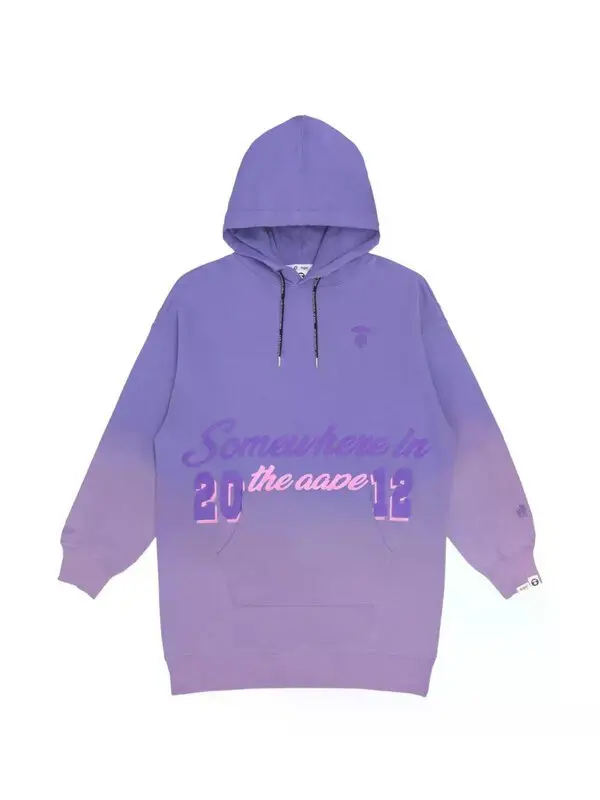AAPE BY *A BATHING APE Gradient Hoodie Mini Dress