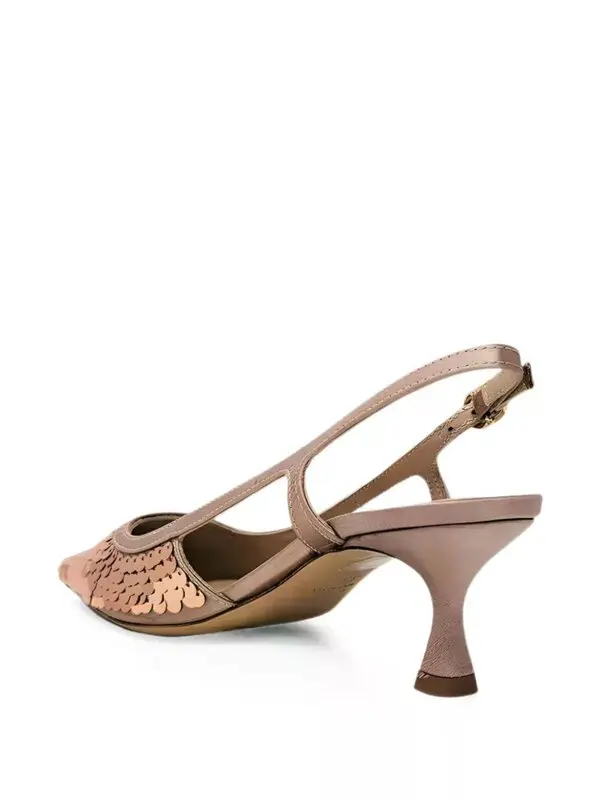 Roberto Festa Sequin-embellished Slingback Pumps