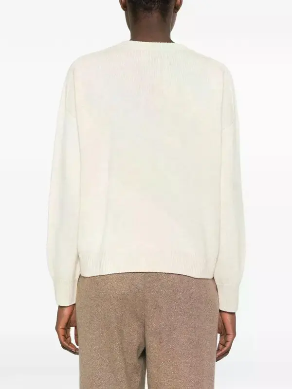 Peserico Drop-shoulder Knit With Embellished Cuffs