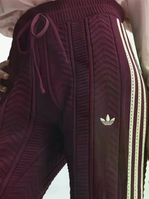 Adidas Chevron Knit Track Pants - Red