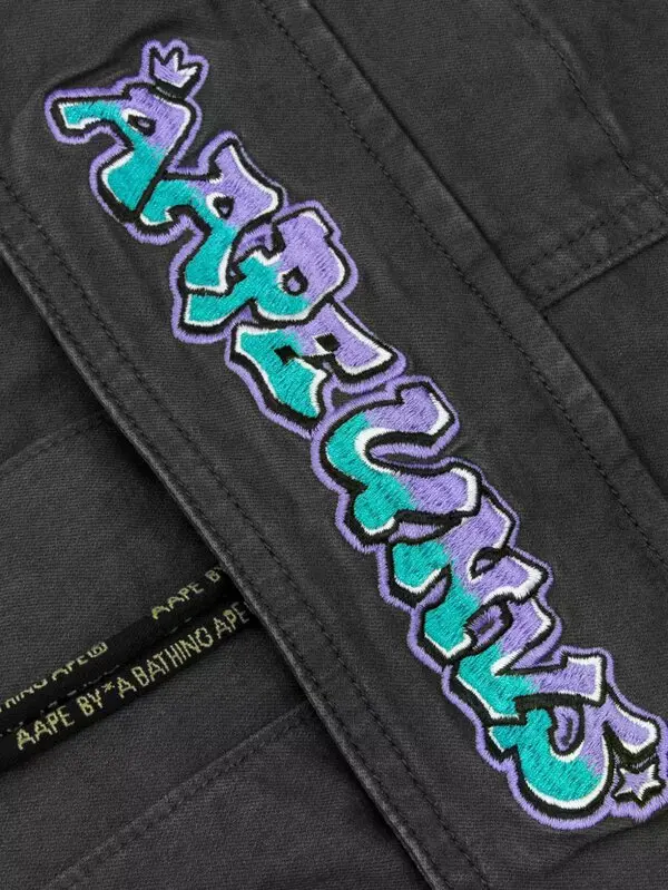 AAPE BY *A BATHING APE Moonface Woven Cargo Shorts