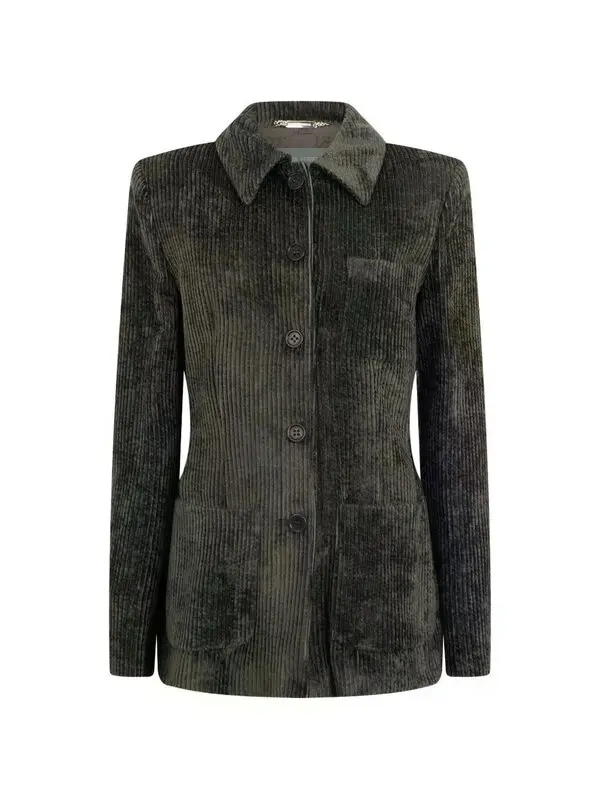 Alberta Ferretti Corduroy Button-up Jacket