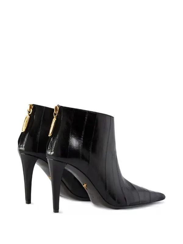 GIUSEPPE ZANOTTI Eel Skin Ankle Boots