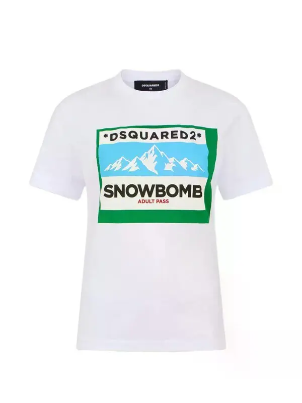 Dsquared2 Graphic Print T-shirt - White