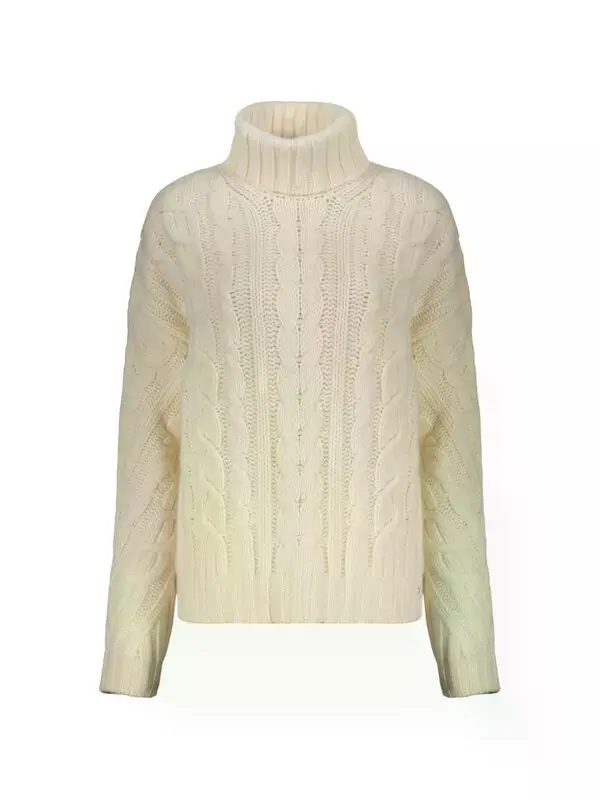 Herno Wool Cable-knit Turtleneck Sweater