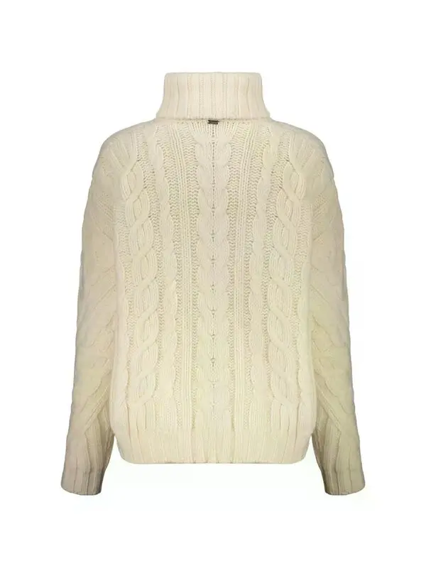 Herno Wool Cable-knit Turtleneck Sweater
