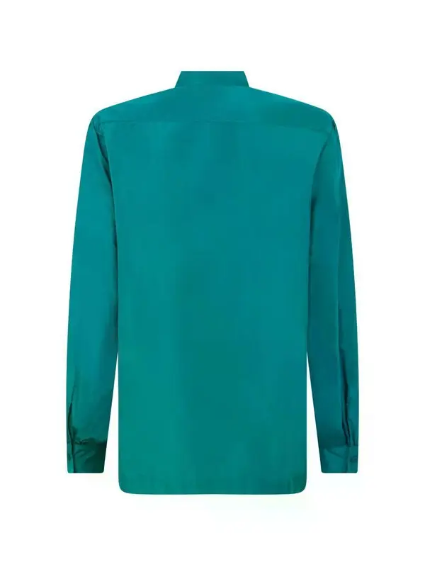 Alberta Ferretti Draped Long-sleeve Blouse
