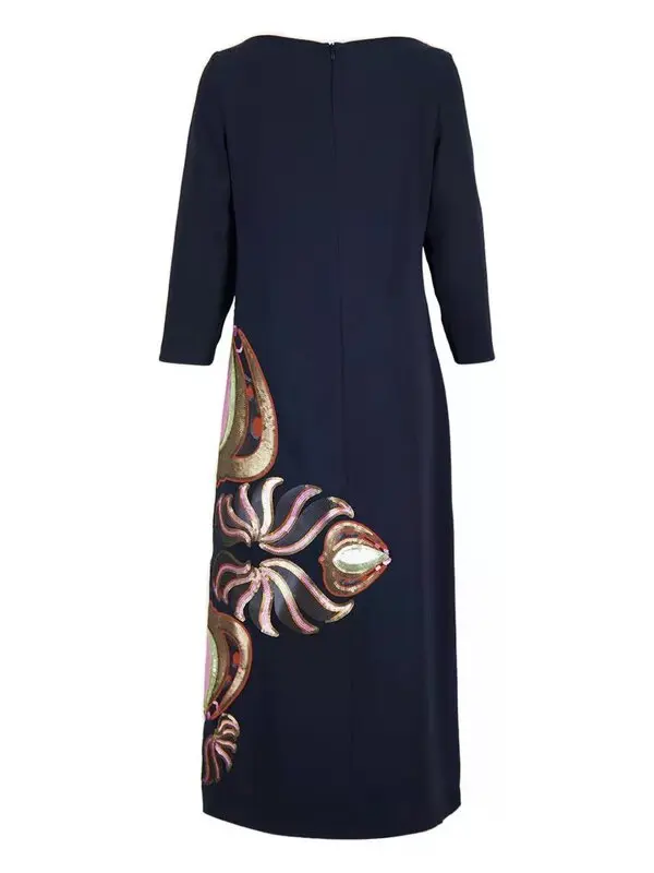 PAULA Sequin Embellished Embroidered Dress