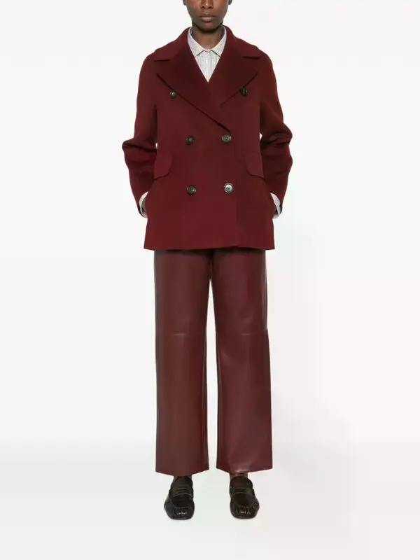 Max Mara Double-breasted Virgin-wool Coat