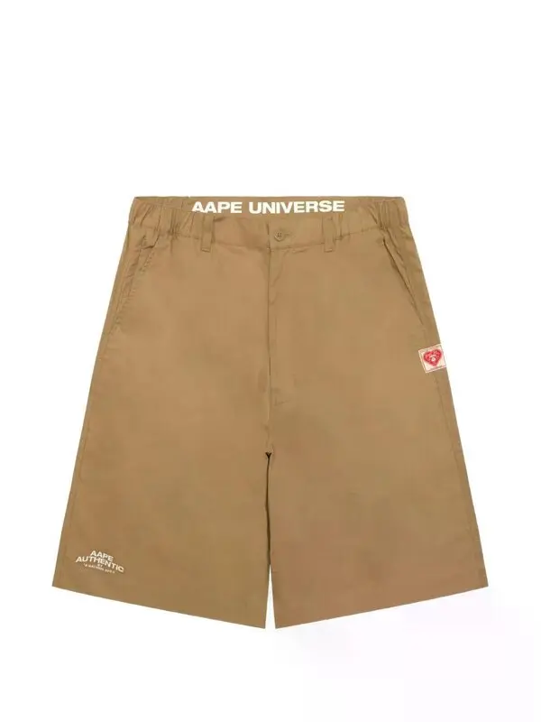 AAPE BY *A BATHING APE Embroidered Logo Shorts