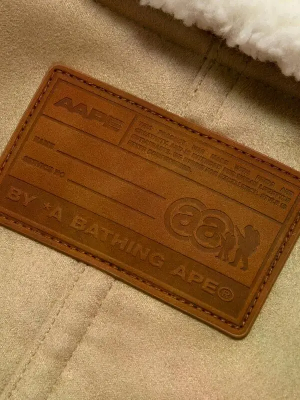 AAPE BY *A BATHING APE Beige Moonface Detail Jacket