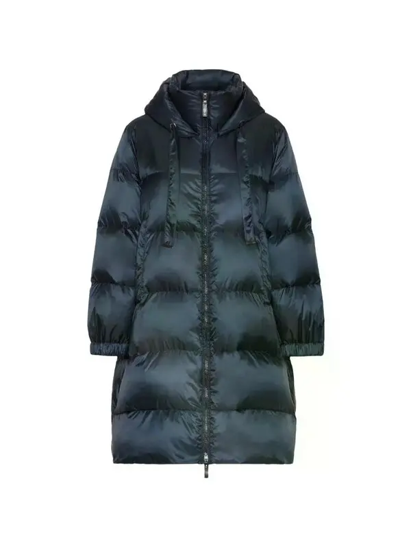 Max Mara Roomy Midi Puffer Jacket - Blue