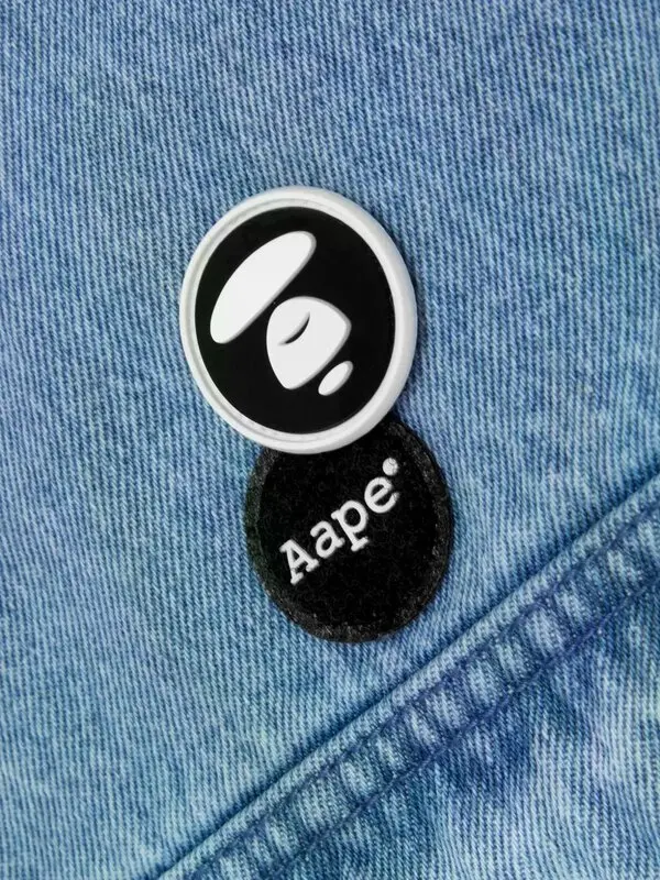 AAPE BY *A BATHING APE Moonface Hooded Denim Shirt