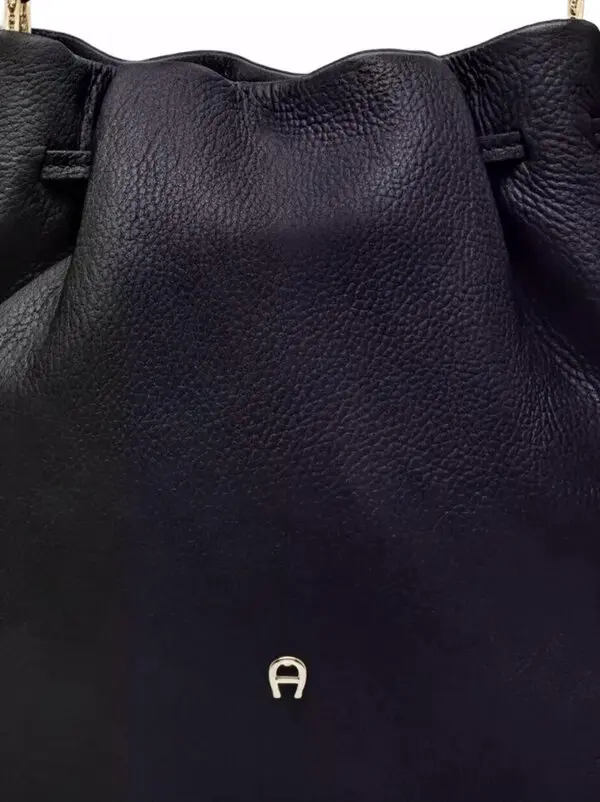 AIGNER Medium Paola Drawstring Bucket Bag