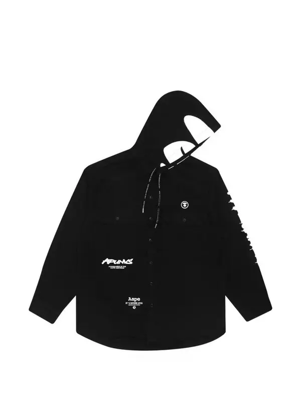 AAPE BY *A BATHING APE Moonface Hooded Shirt