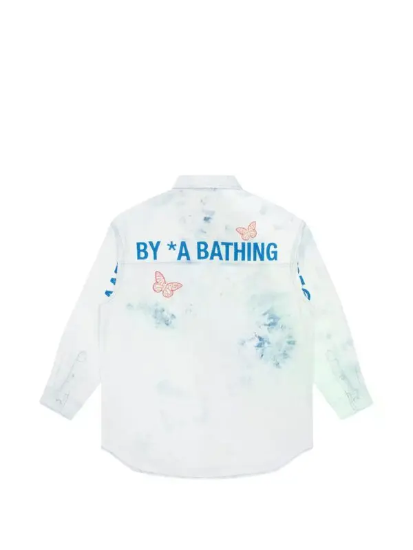 AAPE BY *A BATHING APE Tie-dye Embroidered Shirt