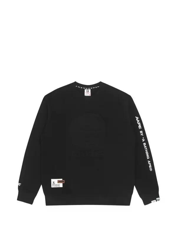 AAPE BY *A BATHING APE Moonface-embossed Sweatshirt