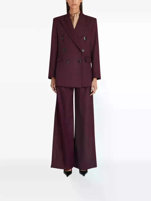 VIOLANTE NESSI Double-breasted Wool Blazer