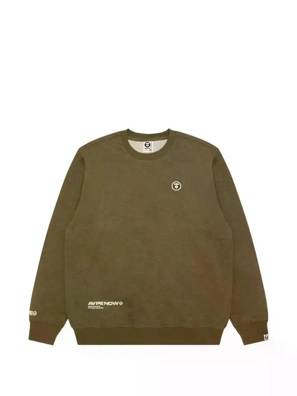 AAPE BY *A BATHING APE Now Moonface Logo-patch Sweatshirt