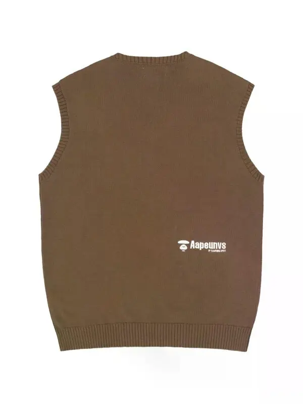 AAPE BY *A BATHING APE Moonface Logo Patch Vest