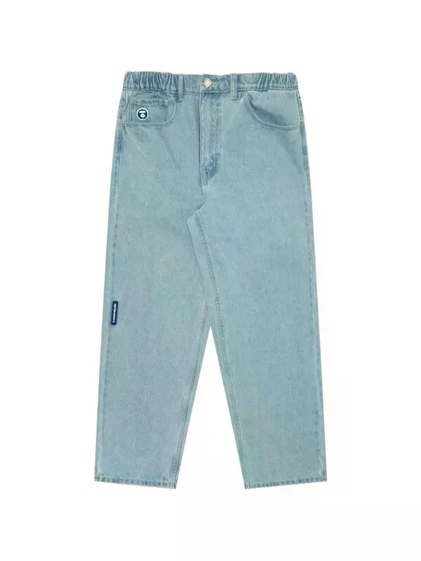 AAPE BY *A BATHING APE Moonface Patch Relaxed Jeans