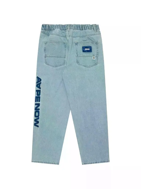 AAPE BY *A BATHING APE Moonface Patch Relaxed Jeans