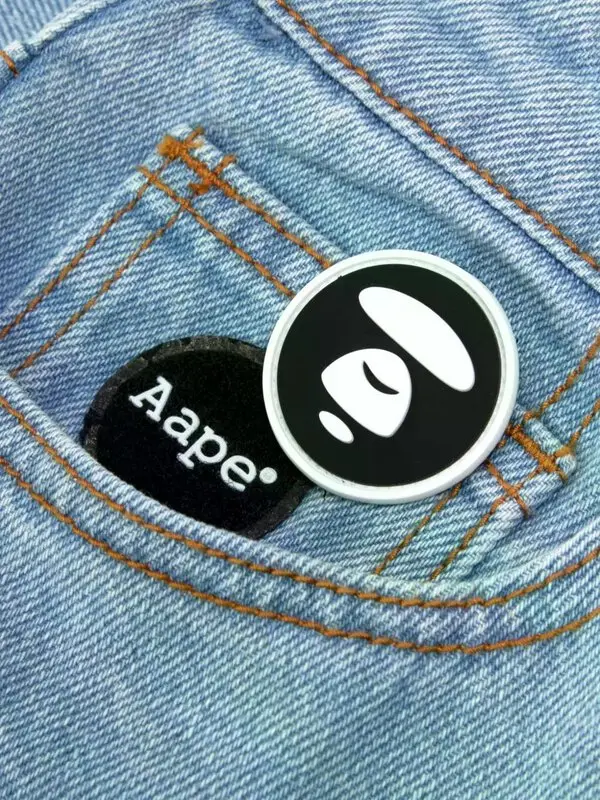AAPE BY *A BATHING APE Moonface Distressed Jeans