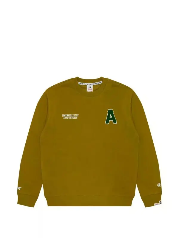 AAPE BY *A BATHING APE Logo-print Crew-neck Sweatshirt