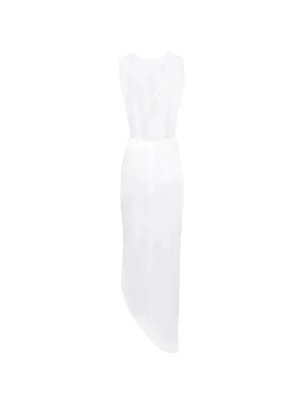A.W.A.K.E. Mode Pleated Bib-front Midi Dress