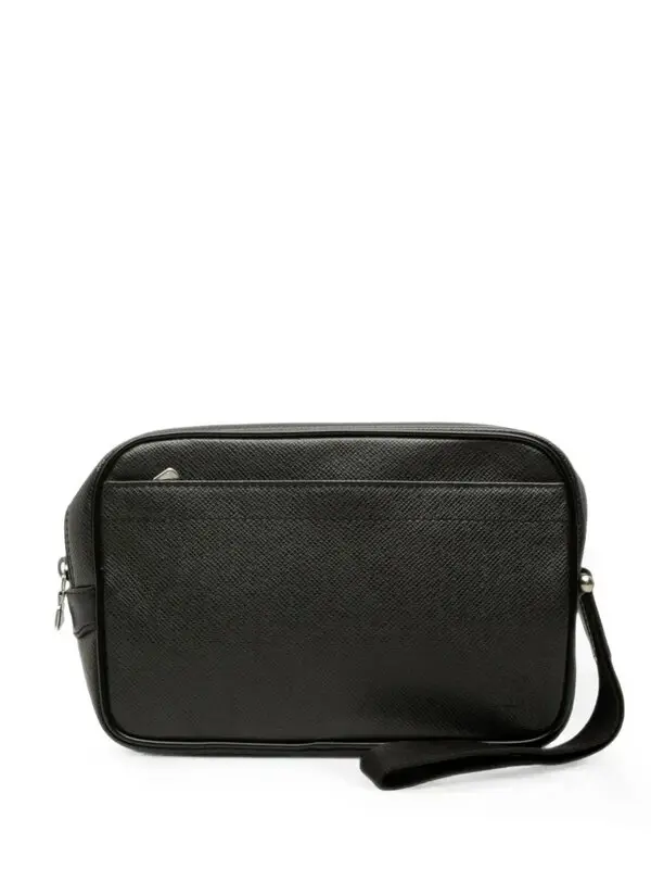 LOUIS VUITTON 2004 Taiga Pochette Kaluga Clutch Bag