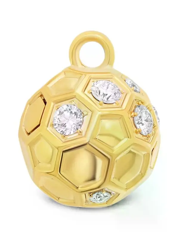 Sara Weinstock Diamond Honeycomb Ball Charm