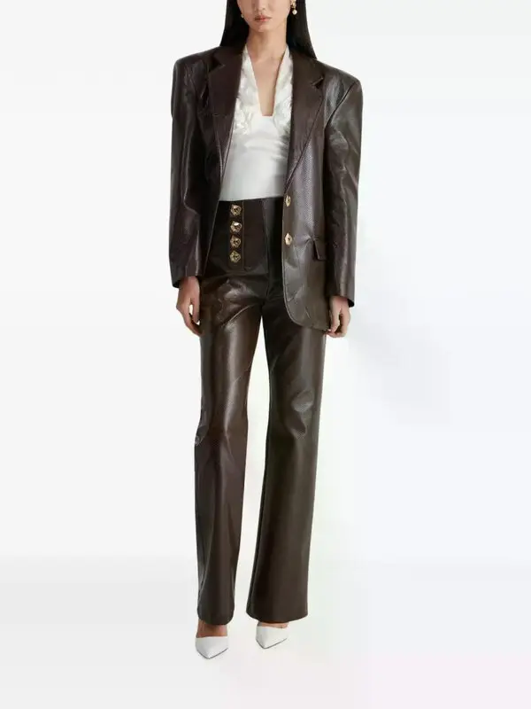 VIOLANTE NESSI Matisse Snake-effect Trousers