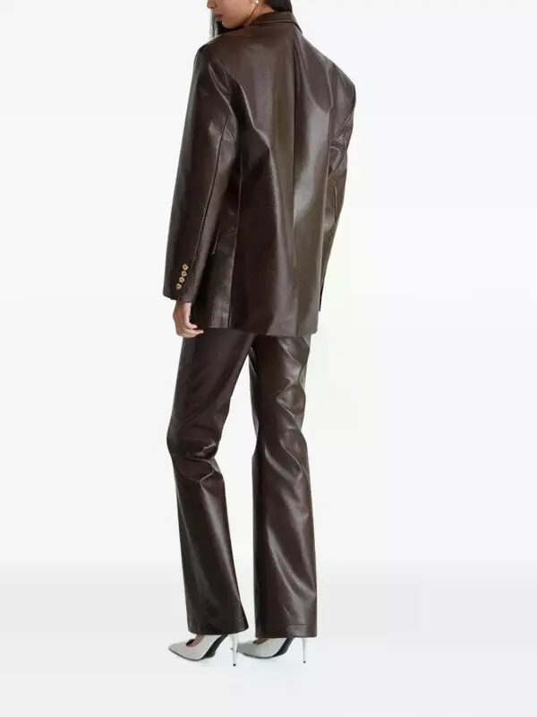 VIOLANTE NESSI Matisse Snake-effect Trousers