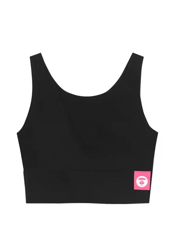 AAPE BY *A BATHING APE Moonface-patch Logo-print Tank Top