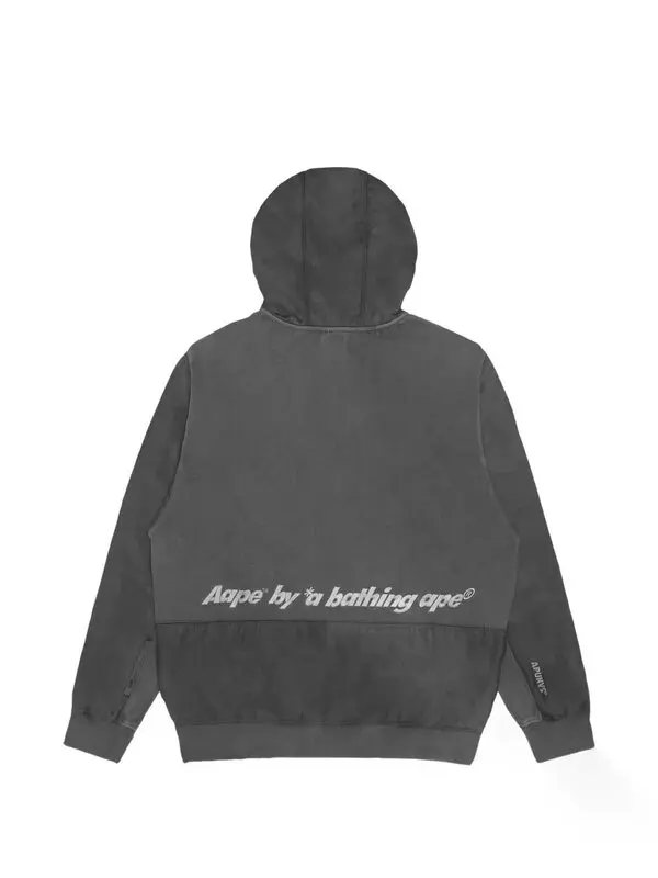 AAPE BY *A BATHING APE Moonface Panelled Half-zip Hoodie