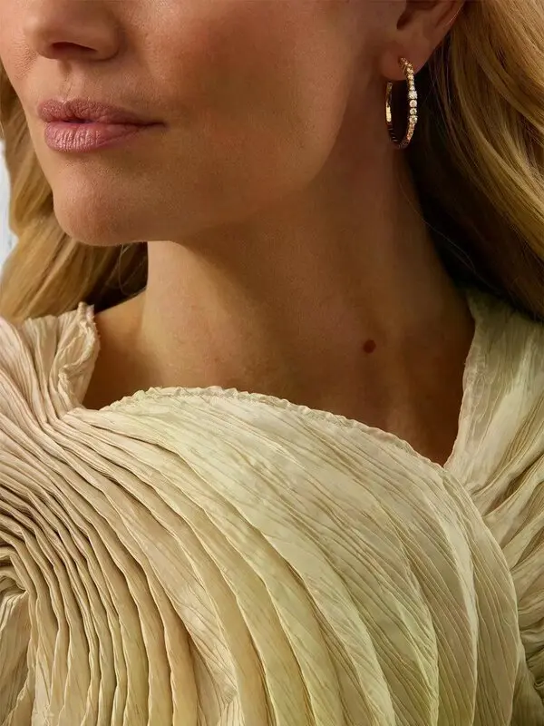 Sara Weinstock Flexion Diamond Hoop Earrings
