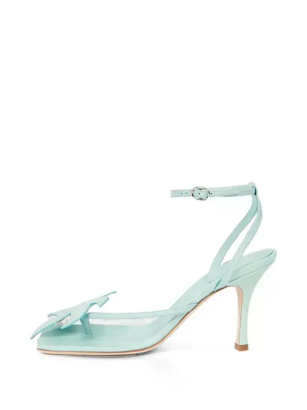 A.W.A.K.E. Mode Delta Palm-leaf-detail Leather Sandals