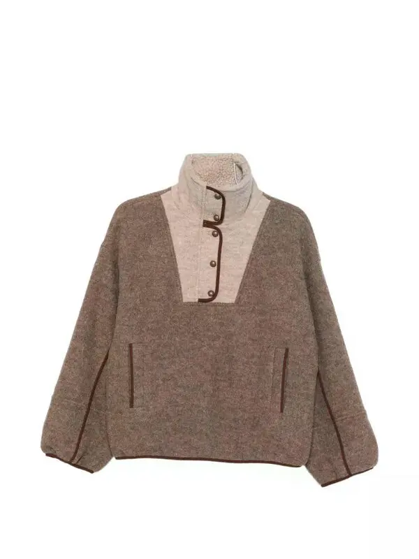 SESSUN Contrast-panel Press-stud Jacket