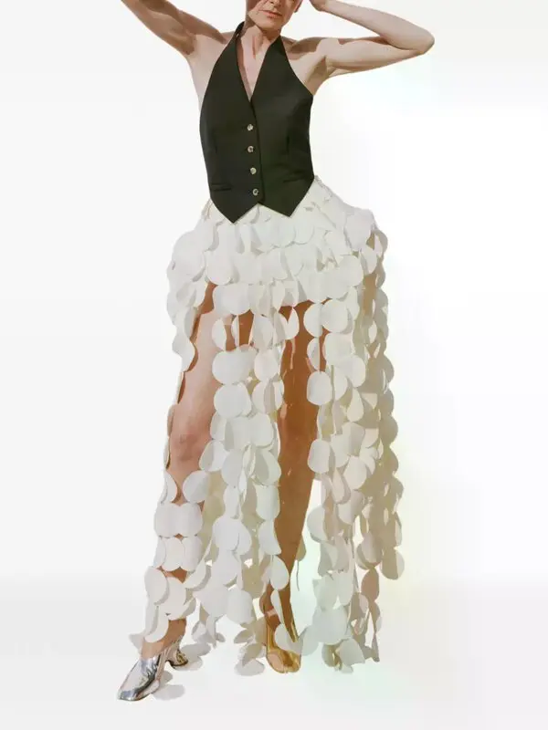 A.W.A.K.E. Mode Basque Multicircle Long Skirt
