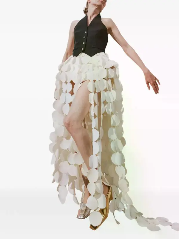A.W.A.K.E. Mode Basque Multicircle Long Skirt