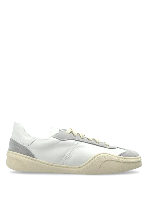 Acne Studios Paneled Suede And Leather Sneakers - Grey