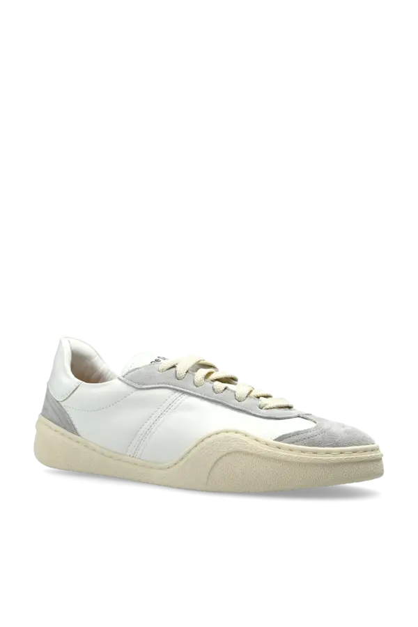 Acne Studios Paneled Suede And Leather Sneakers - Grey