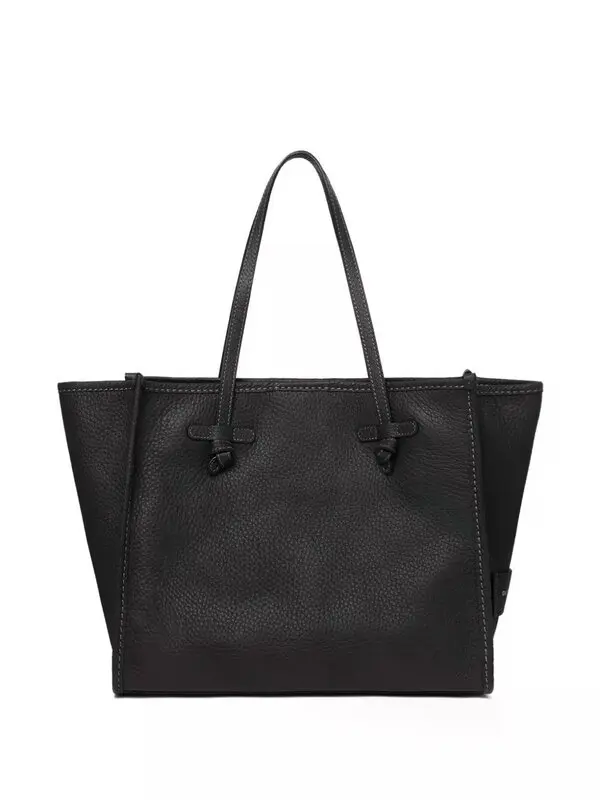 MARCELLA CLUB Large Knotted Leather Tote Bag