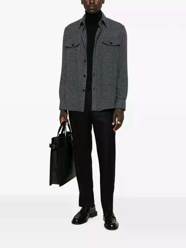 Zegna Elasticated-waistband Pressed-crease Trousers