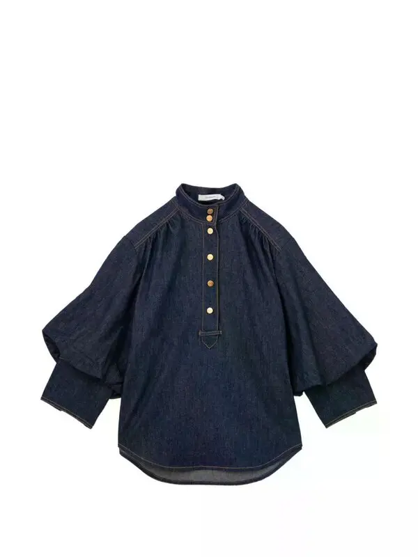 Zimmermann Billow Denim Blouse