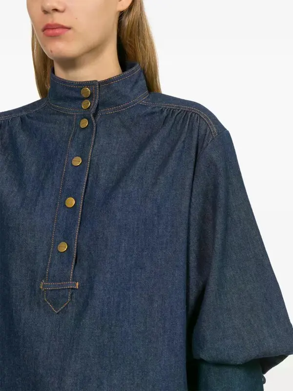 Zimmermann Billow Denim Blouse
