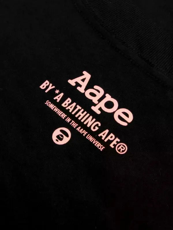AAPE BY *A BATHING APE Moonface-print T-shirt