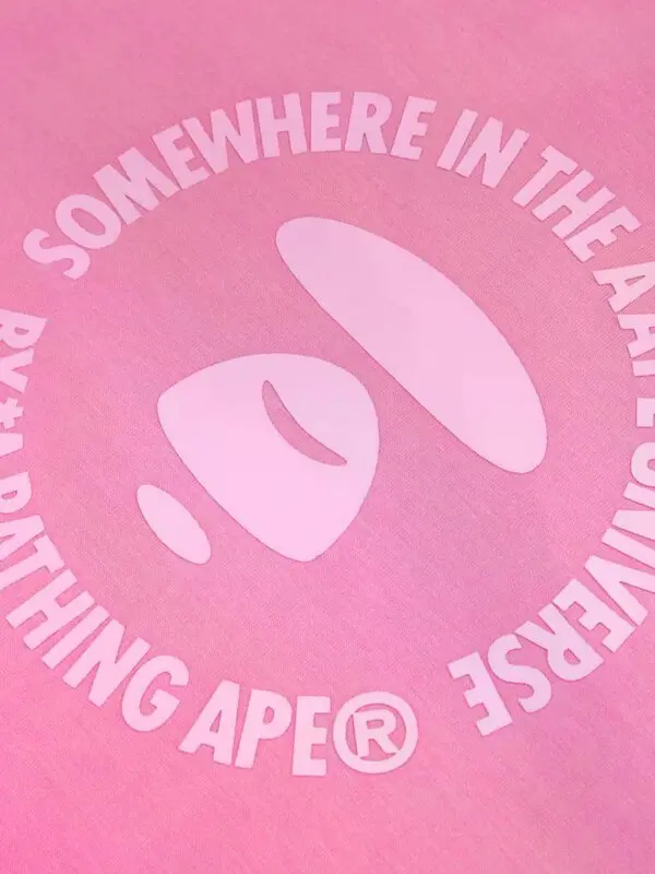 AAPE BY *A BATHING APE Elasticated-waist T-shirt - Pink