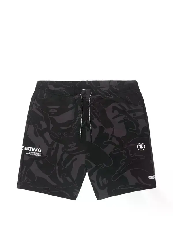 AAPE BY *A BATHING APE Moonface Camo-print Shorts