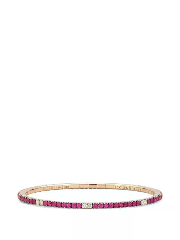 Roberto Demeglio Ruby And Diamond Tennis Bracelet
